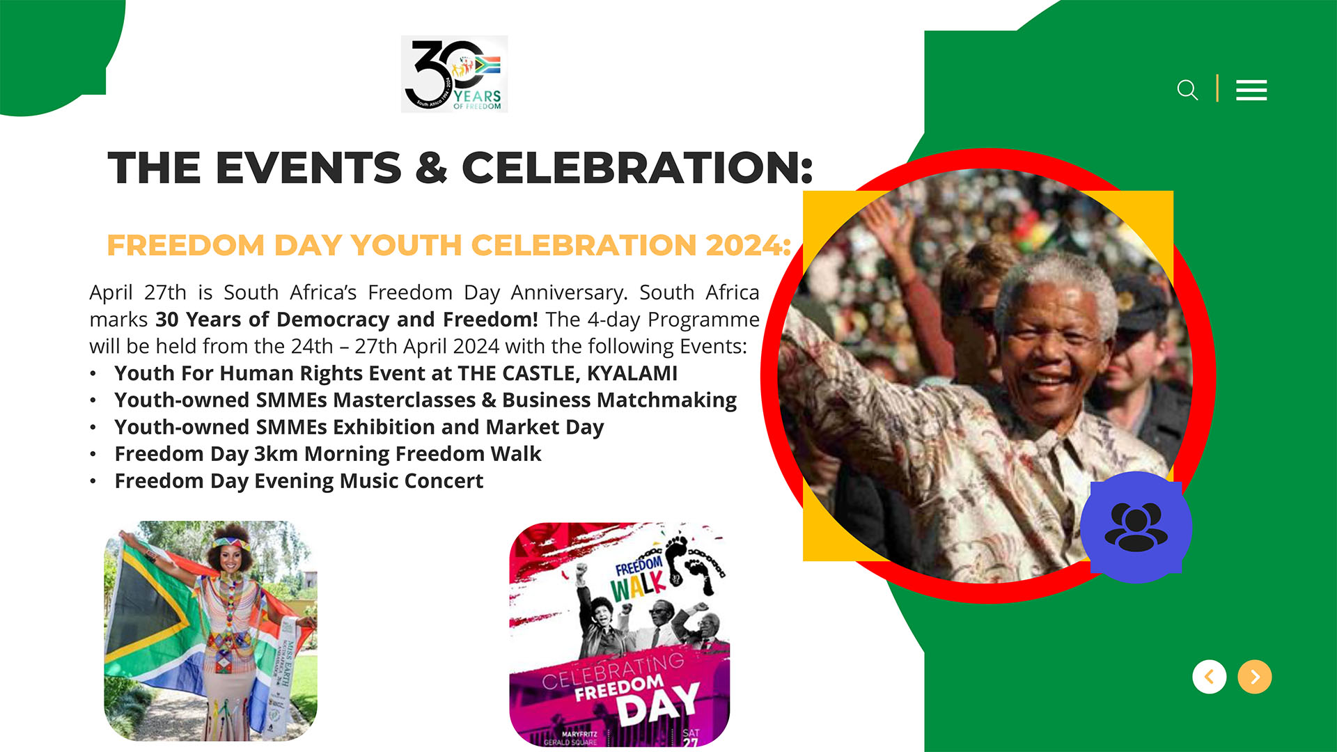Freedom Day Youth Celebrations Events - Soweto Sunrise
